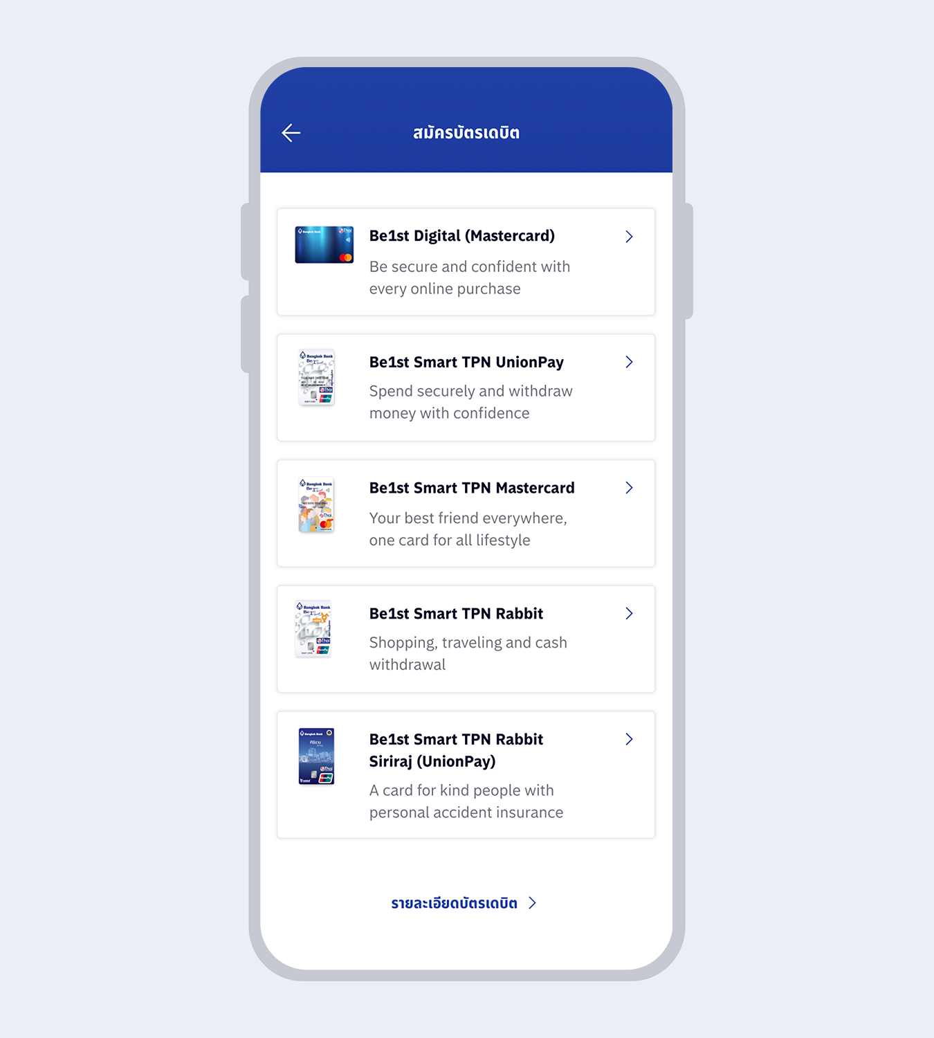 Request for Debit Card